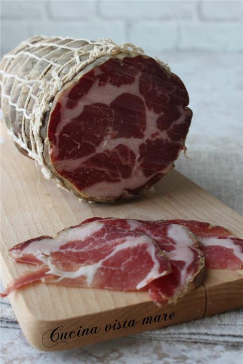 COPPA STAGIONATA IN RETE 1/2 SOTTOVUOTO IL PANIERE DELLO CHEF Salumi e ...
